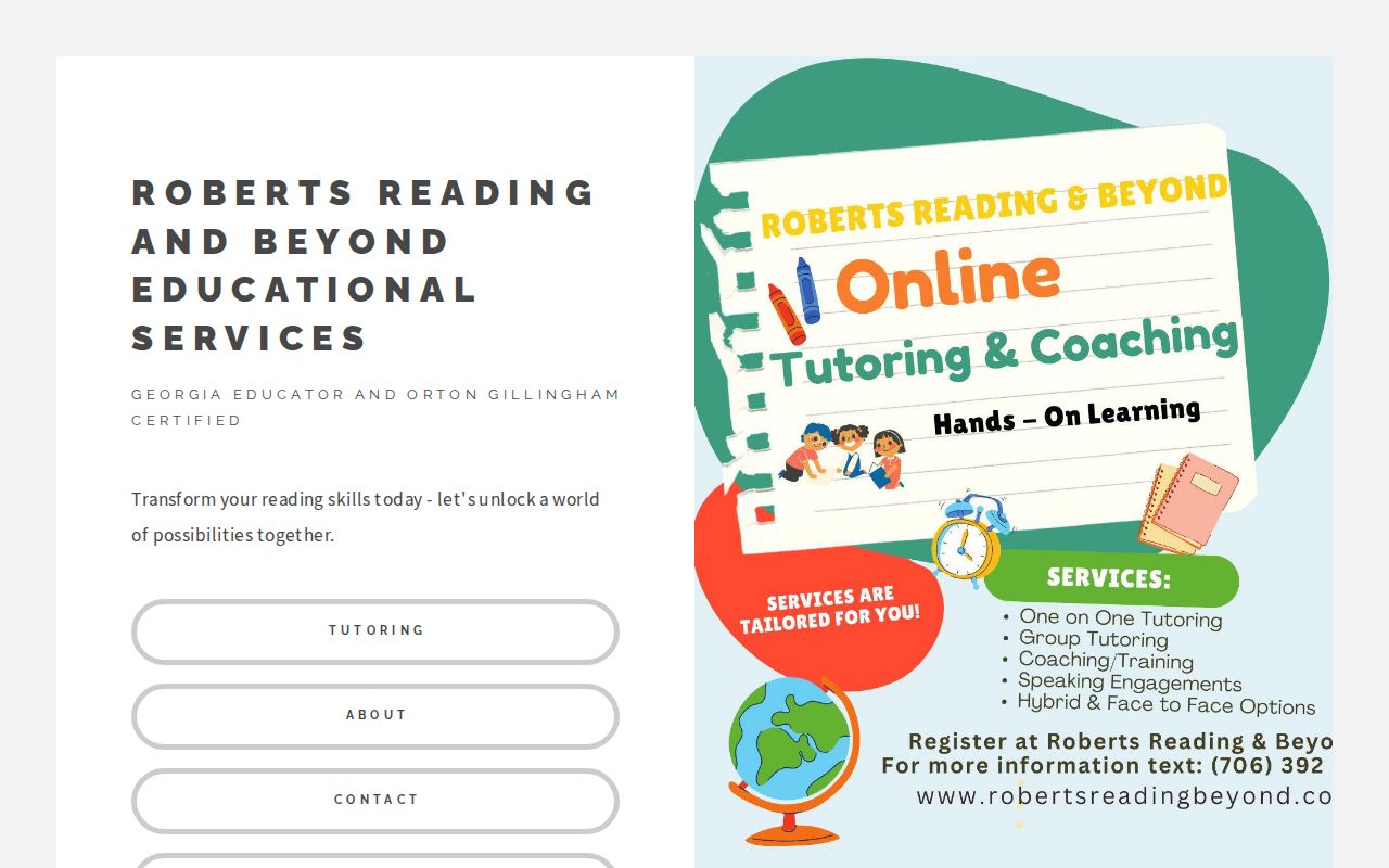 Roberts Reading and Beyond Educational Services